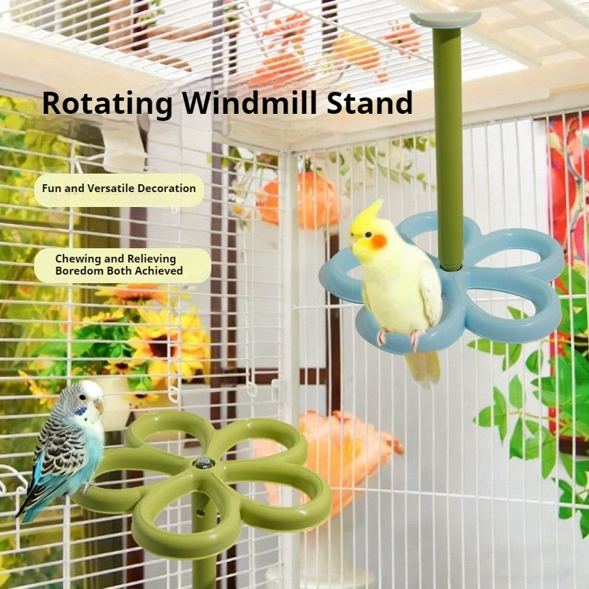 Parrot Rotating Stand Birdcage Standing Pole Pet Bird Toy | Shopee ...