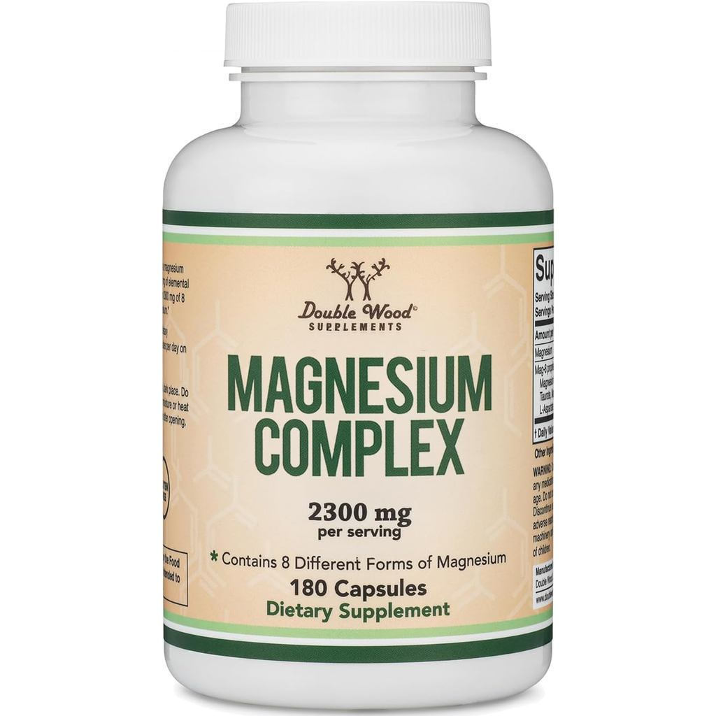 Magnesium Compound Supplement 180 Capsules (426mg) 2,300mg Lasting ...