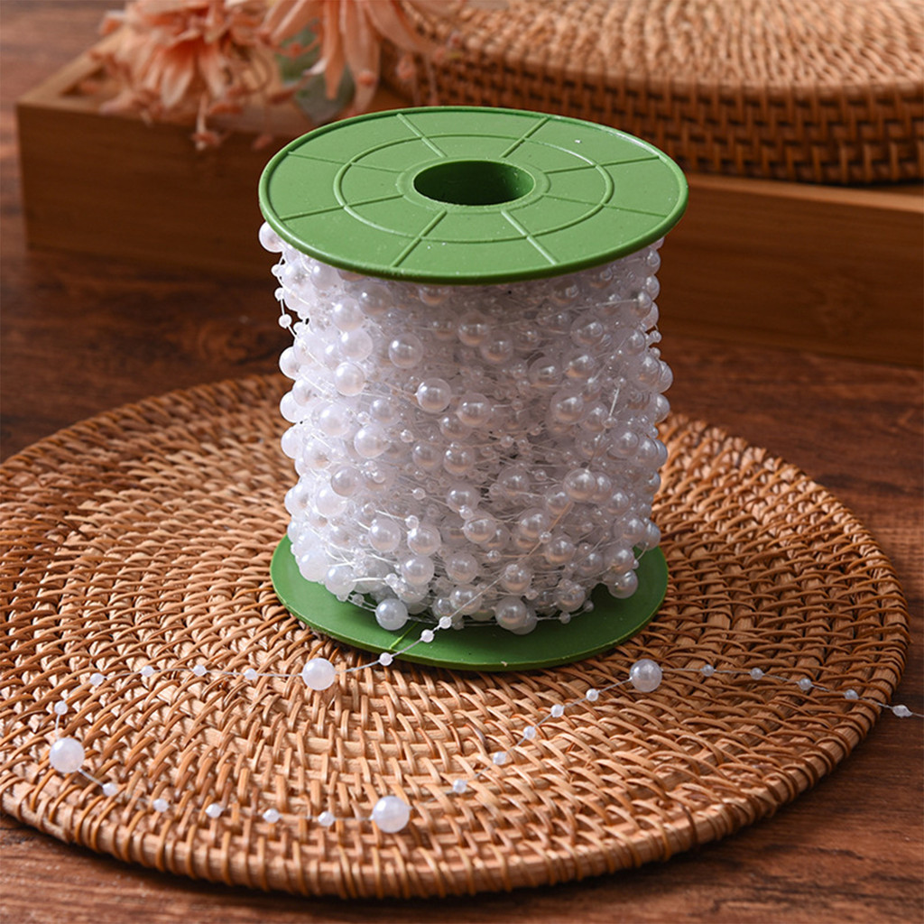 30 Meters Colorful Bead Chain Link Ball Pearl Beading Chain for Jewelry Making Chains Bulk ...