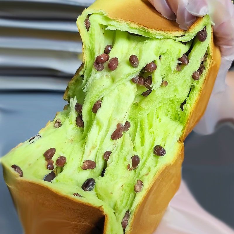 Milk Fragrant Shredded Bread Matcha Rubik's Cube Bread Whole Box ...