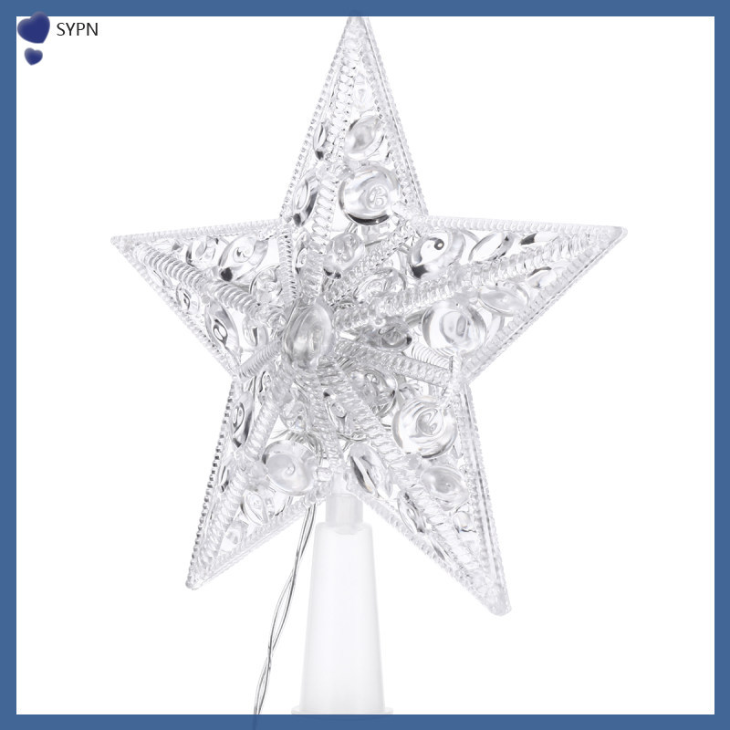 Ornaments Christmas Decoration – Tree Topper Star Light up Glowing ...