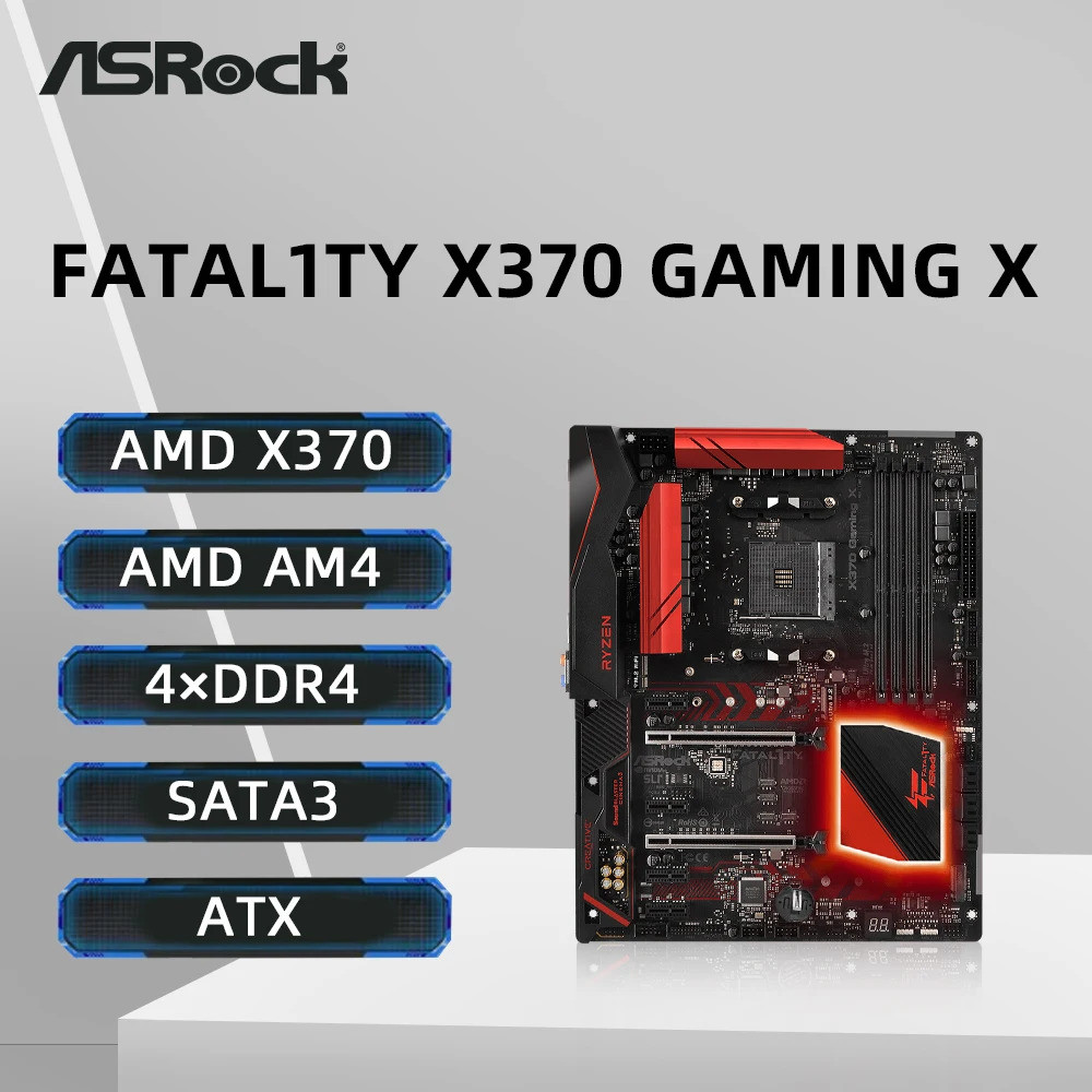 Asrock Fatal1ty X370 Gaming X Motherboard Support Ryzen 5 5600 5600g ...