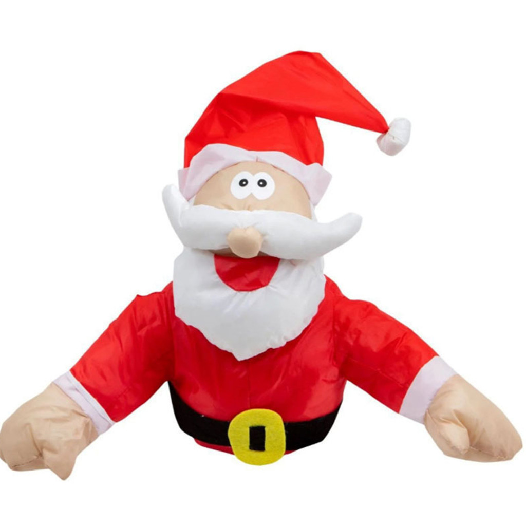 Christmas Crashing Santa Animated Window Decoration with Broken Glass ...