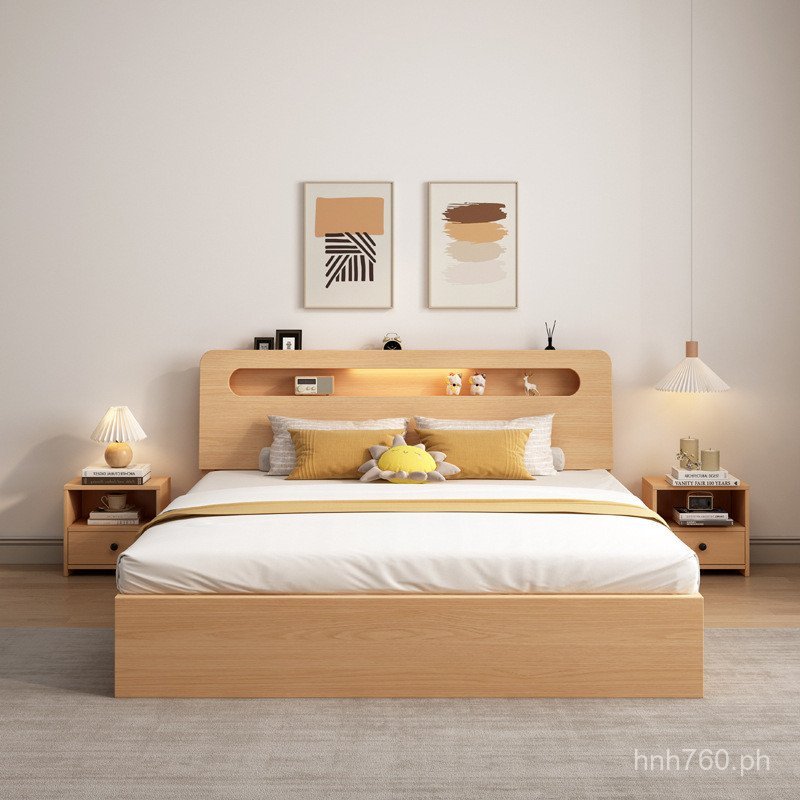Double Bed1.51.2Single Bed Frame for Master Bedroom in House, Simple ...