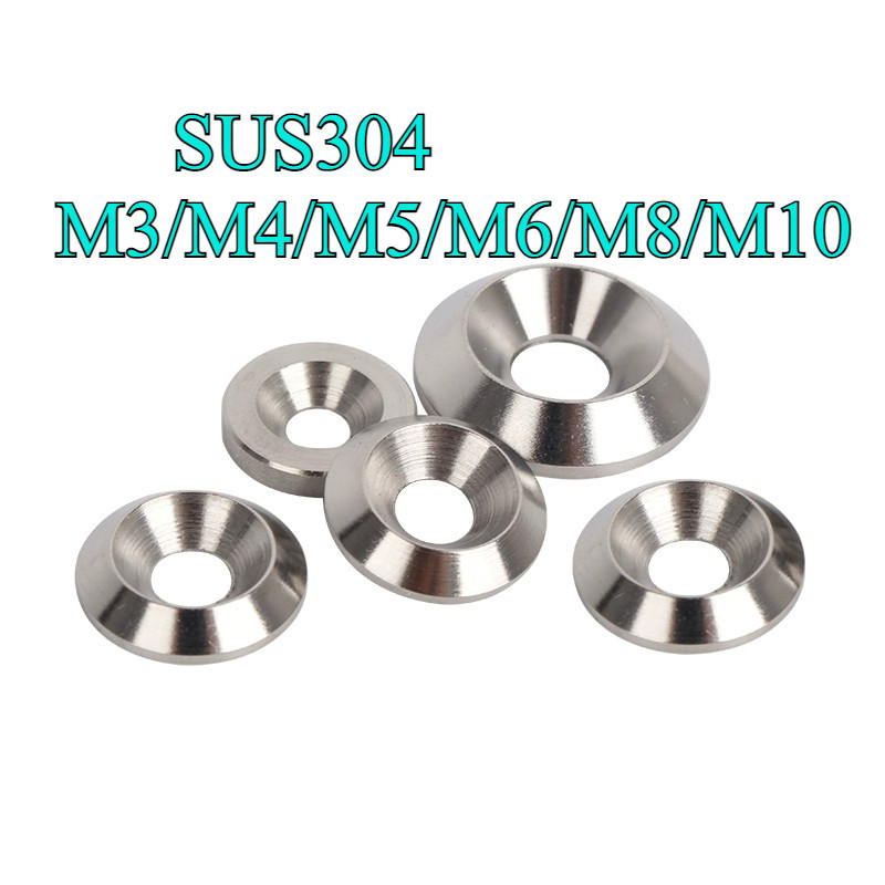 304 Stainless Steel Conical Washer Metal Countersunk Washer Convex Bowl ...