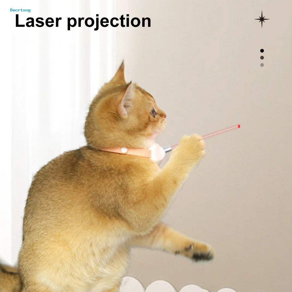 Pet Lasers Game Cat Lasers Collar Rechargeable Cat Collar Laser Toy – Automatic Hands-free Laser ...