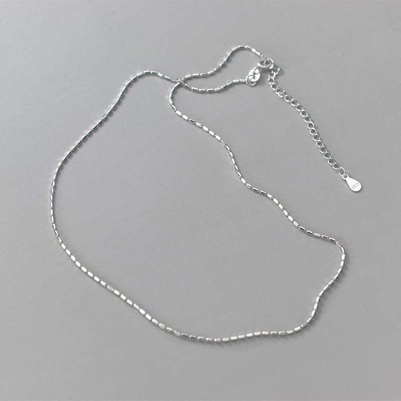 [Ready Stock] S Olive Bead Necklace Sparkling Minimalist Car Flower ...