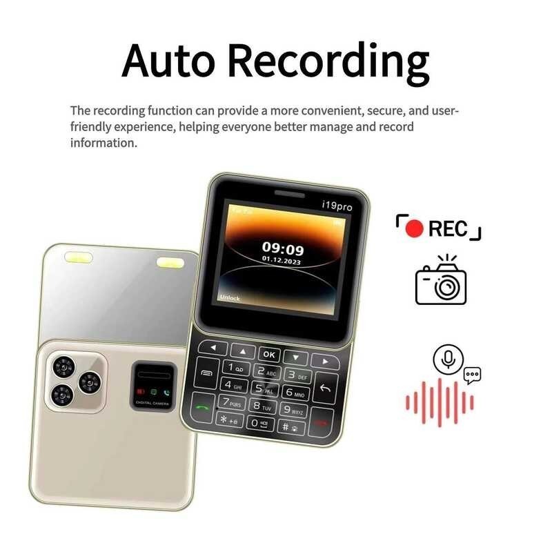 New I19 Pro Square Slide Button Mini Mobile Phone 2.4inch Dual SIM 4G ...