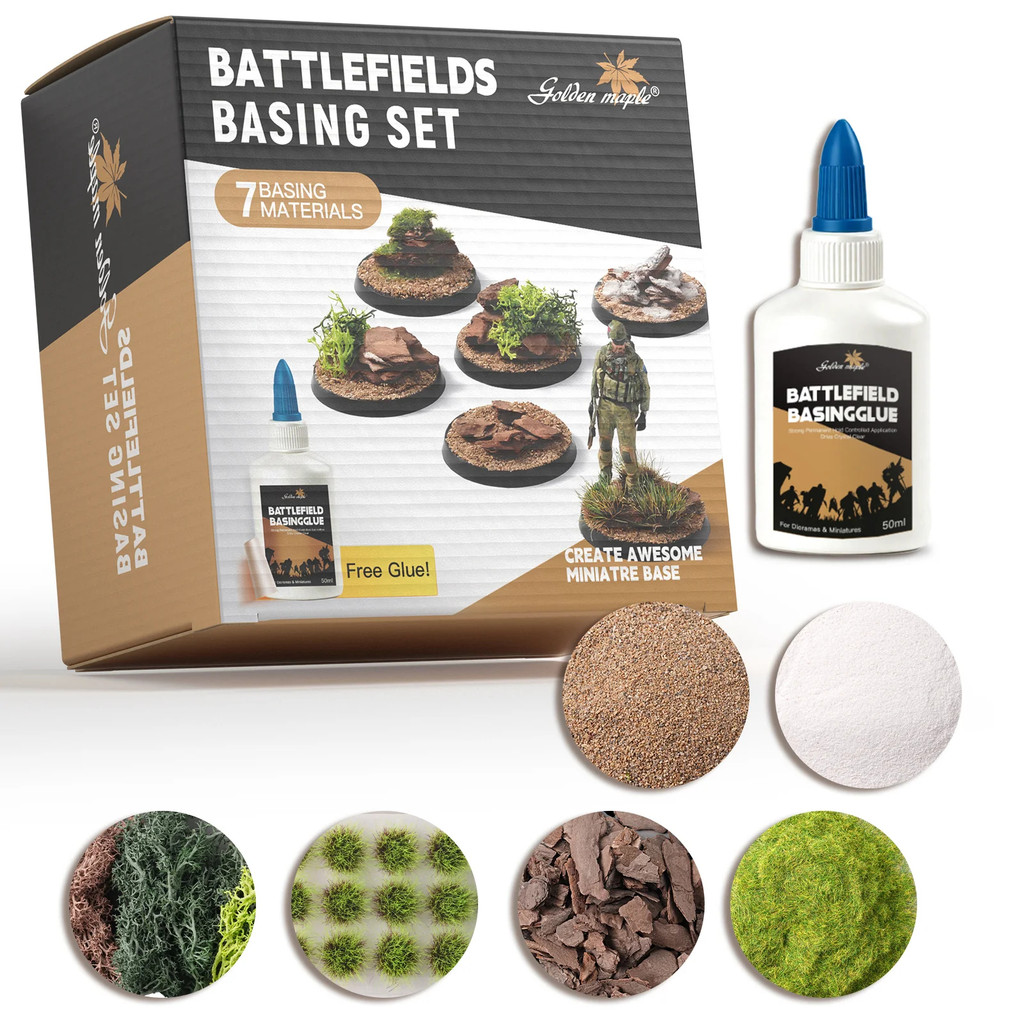 Golden Maple Battlefield Basing Set - All-in-One Terrain Kit for Model ...