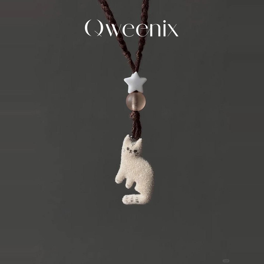 Cute Stereo Fluffy Cat Pendant Necklace for Women - High-End & Unique ...