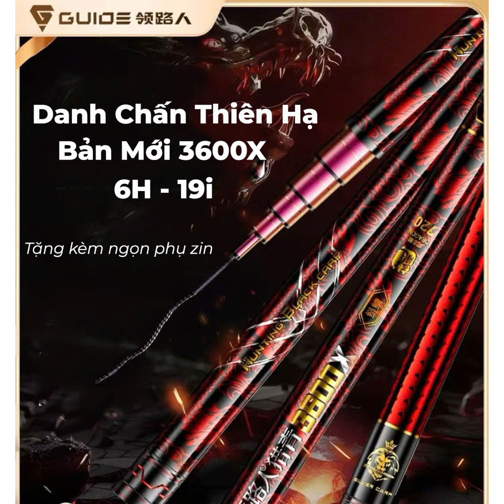 Danh Chan Thien Ha Fishing Rod 3600x 6H 19i New Version Specialized in ...