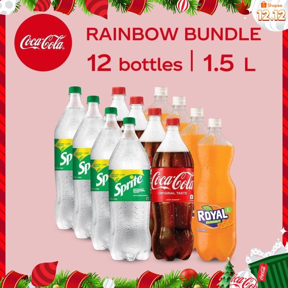Coca-Cola, Sprite Regular, Royal Tru Orange 1.5L Rainbow Bundle - Pack ...