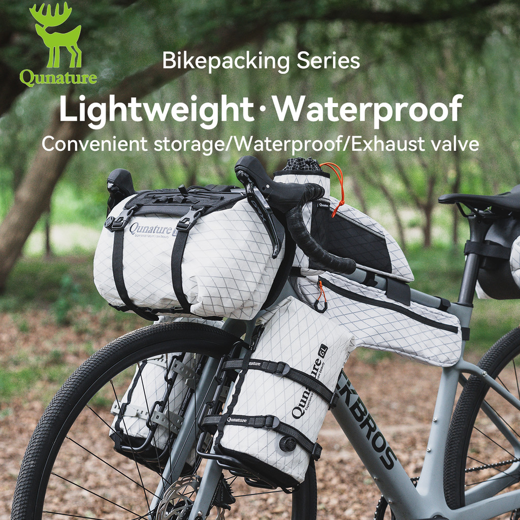Qunature Bikepacking Bag 6L/12L Waterproof Expandable Compression Dry ...