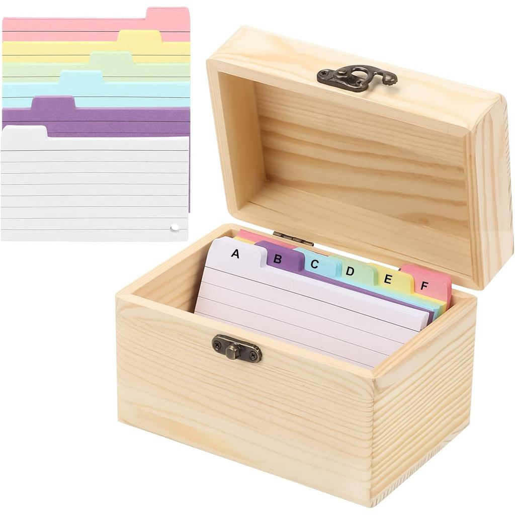 Index Card Holder 4x6, 150 Pcs Heavy-Duty Index Card Business Card ...