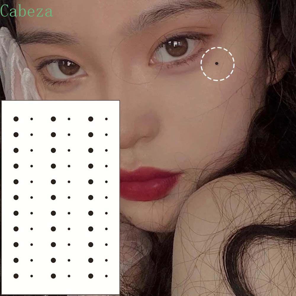 CABEZA Temporary Tattoos Korean Style Face Eye Corner Beauty Tool DIY Tattoo Tool Black Dot Fake ...