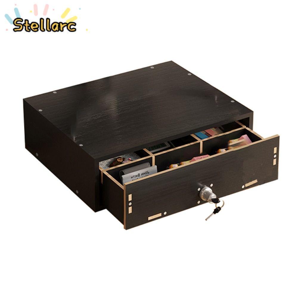 STELLARC Cashier Cash Box, Wood Neck Protection Money Coin Storage ...