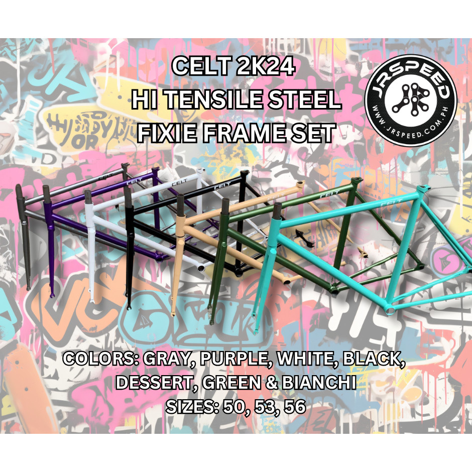 CELT 2k24 Track Fixie Fixed Gear Frameset Frame Set Hi-Tensile w ...