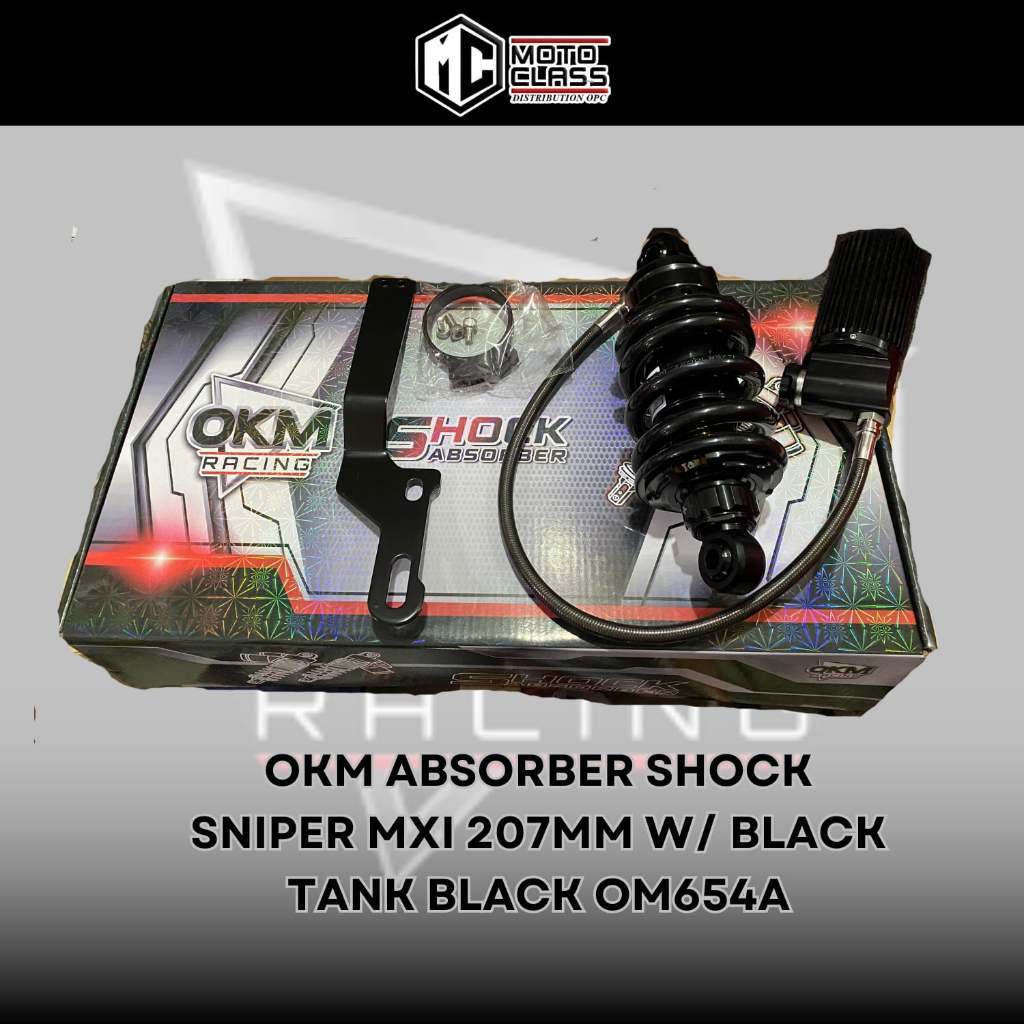OKM ABSORBER SHOCK SNIPER MXI 207MM W/ TANK BLACK M SERIES | Shopee ...