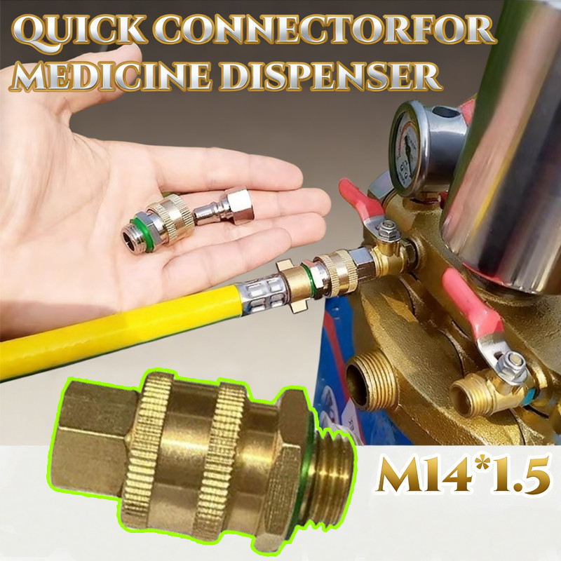 M14*1.5 All-Copper Quick-Connect Spray Nozzle Coupling Quick Release ...
