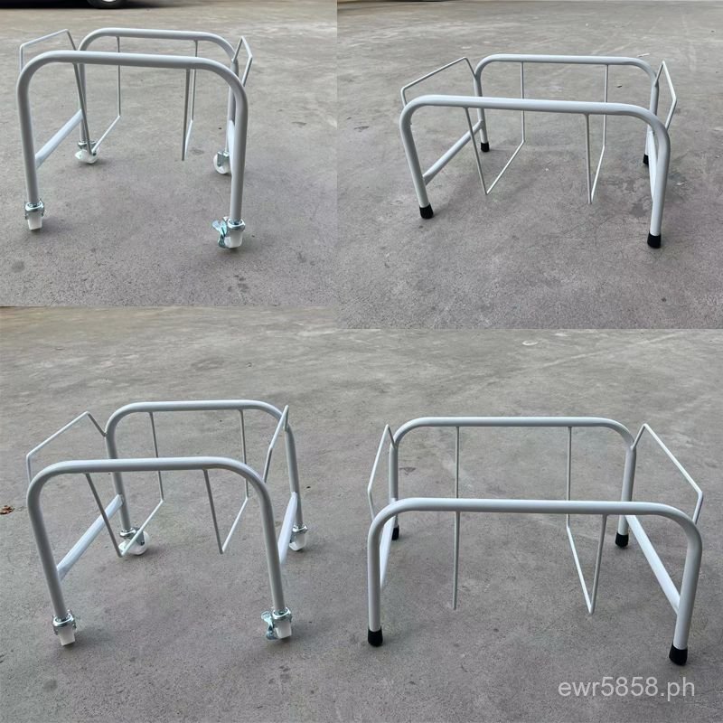 Handheld Basket Matching Storage Cart Metal Mobile White Wheeled Rack ...