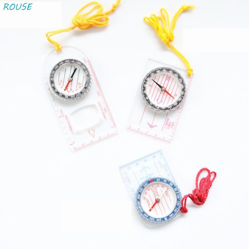 ROUSE Compass Plastic Portable Scale Ruler Orienteering Thumb Compass ...