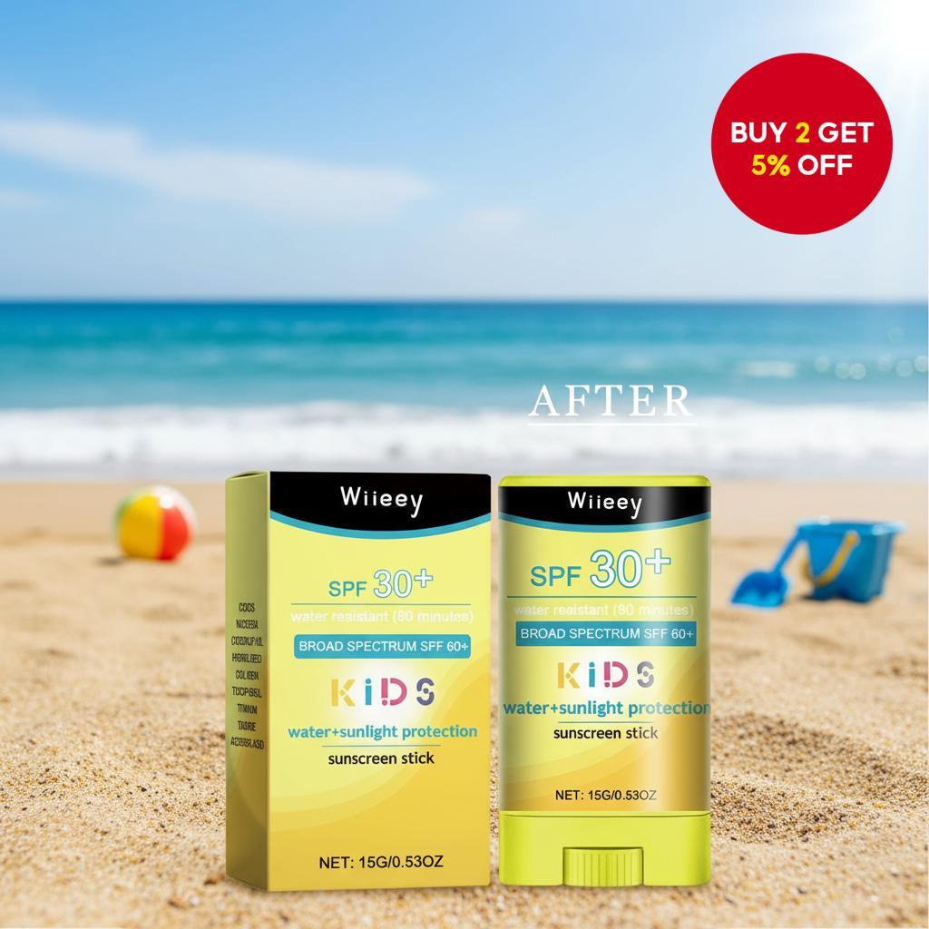 Kids Sun Stick Non-Greasy Sunscreen Gel Sun Protection Mild Sunblock ...