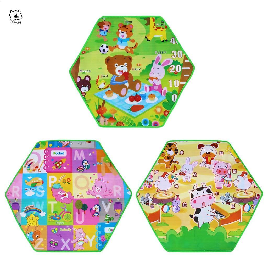 Hexagon Baby Crawling Mat - Soft Waterproof Anti-Slip Play Mat for Kids ...