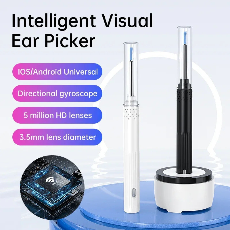 Smart Visual Ear Camera Hd1080p 4.2mm Wifi Ear Pick Waterproof Ear ...