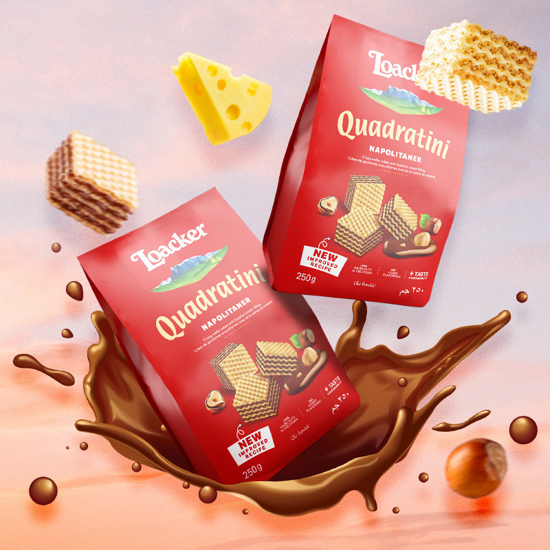 Loacker Loacker Loacker Italian Wafer Biscuits Chocolate Hazelnut ...