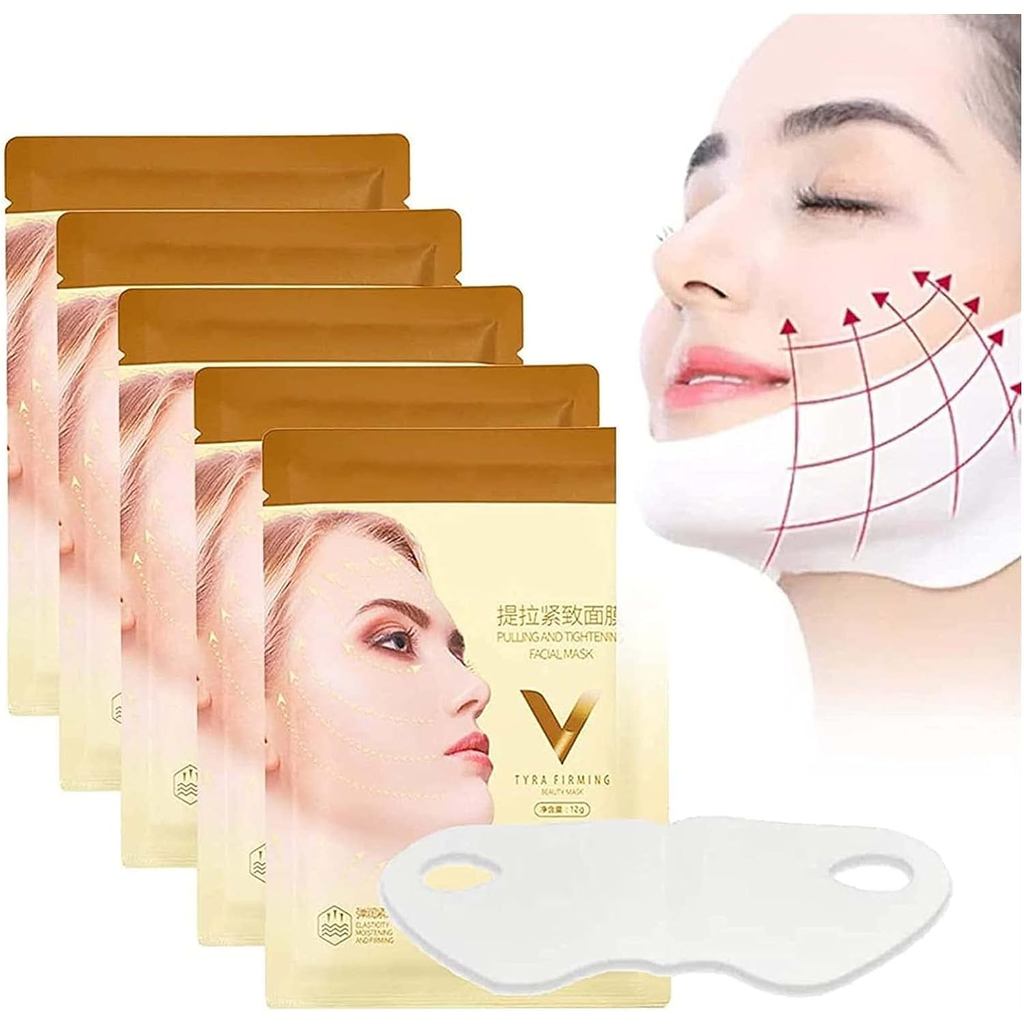 Tripeptide V-Face Lifting Mask, V Line Lifting Hydrogel Collagen Mask ...