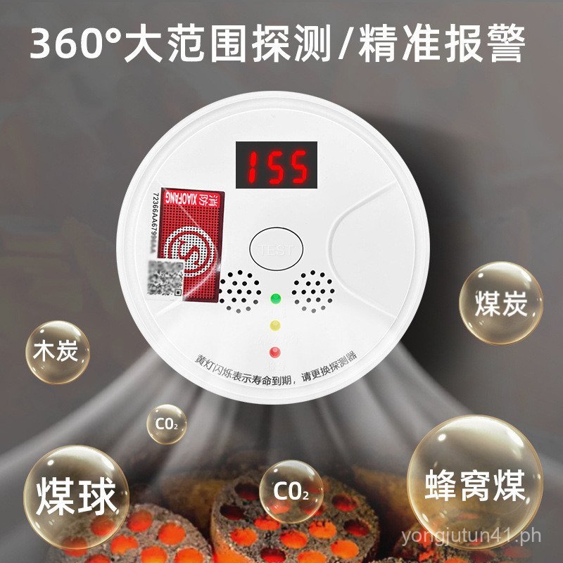 Carbon Monoxide Alarm for Home Indoor Heating Honeycomb Coal Prevention ...