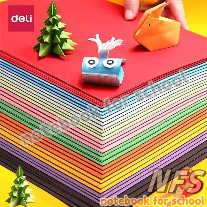 NFS 50/100 Sheets Origami Paper Double Sided Color DIY Folding Colored ...