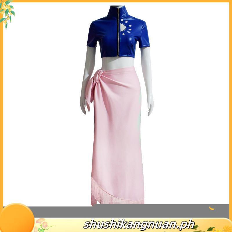 Halloween One Piece Nico Robin Skirt Anime Cosplay Costume Tops ...