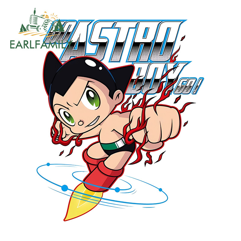 EARLFAMILY Astro Boy Cartoon Cooler Car Sticker Personality Rearview ...