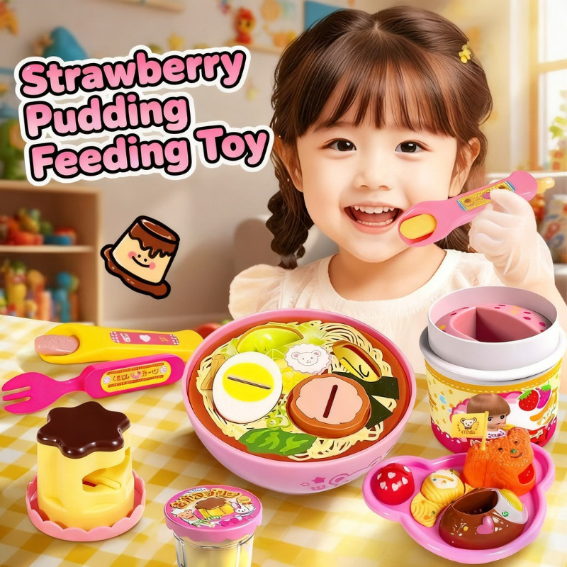 Pudding Jelly Toys New Food Feeding Pretend Play Toy Emulation Egg ...