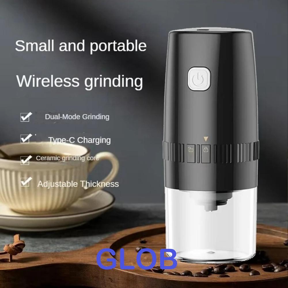 GLOB Electric Coffee Grinder, Fully Automatic USB Rechargeable Bean ...