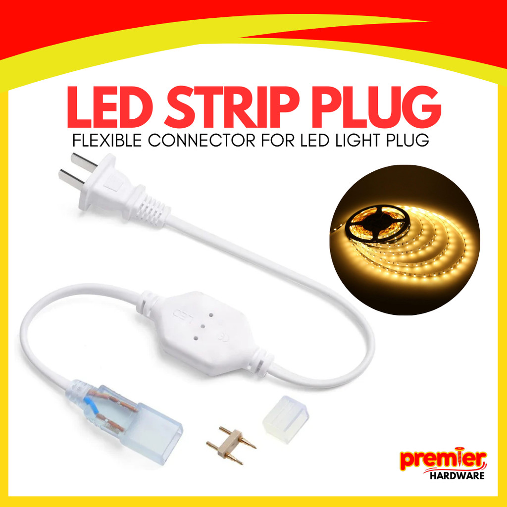 LED Strip Light Power Adaptor Plug Connector Premier Hardware | Shopee ...