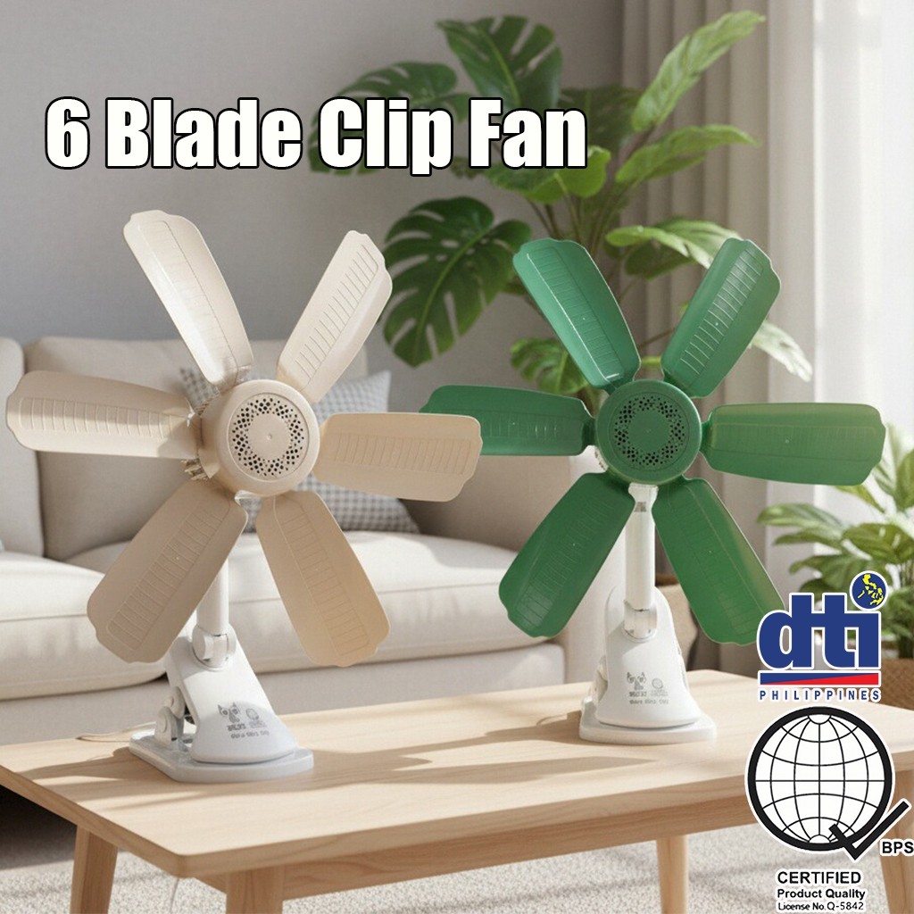 SYCAT 690-5 Big Fan 6 Blade Clip Fan Big Table/Desk Fan Electric Fan W ...