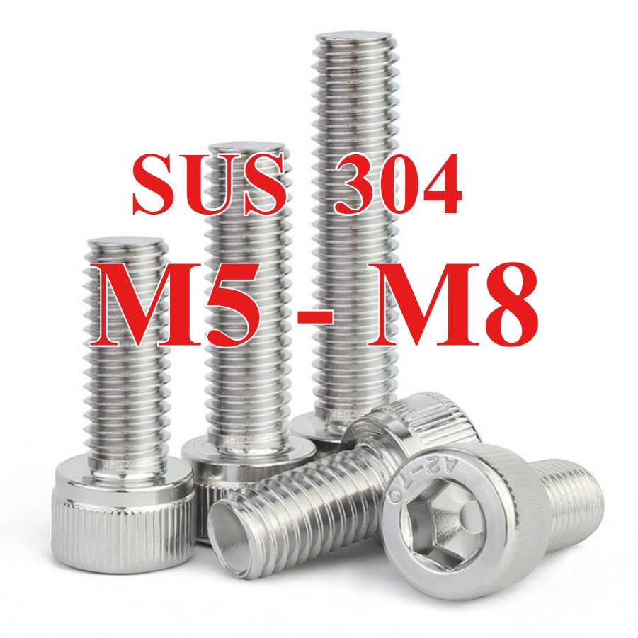 304 Stainless Steel Socket Head Cap Screw , Allen Capscrew , Allen Bolt ...