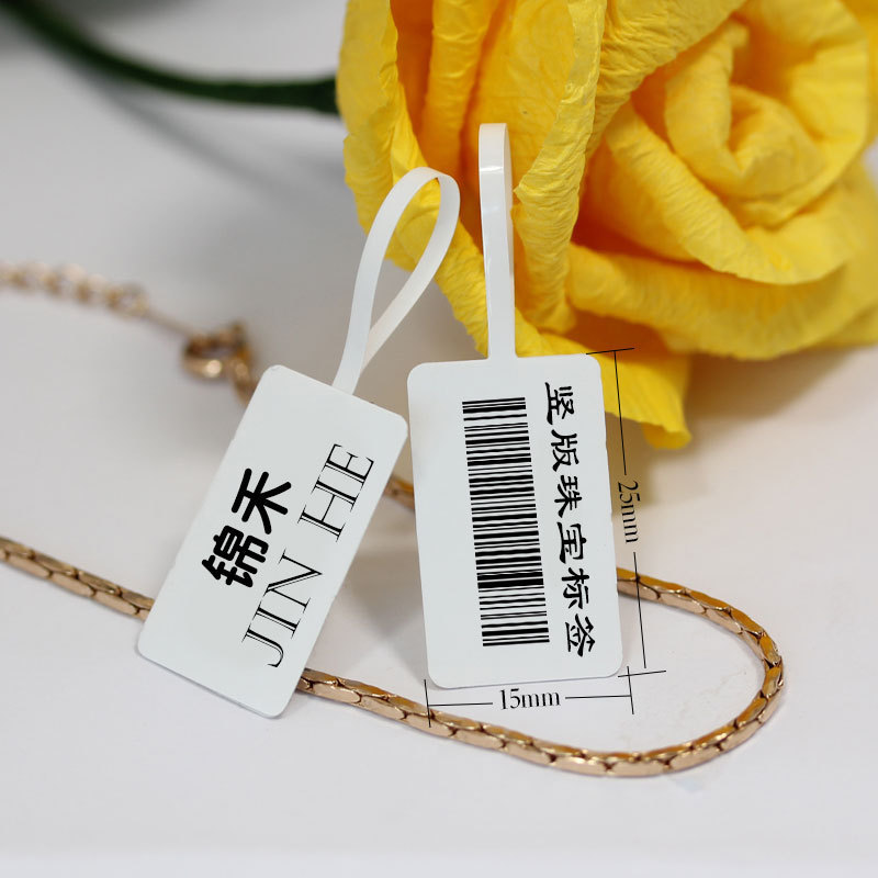 PET Matte Silver Label Paper Blank Jewelry Label Tag Jewelry Matte ...