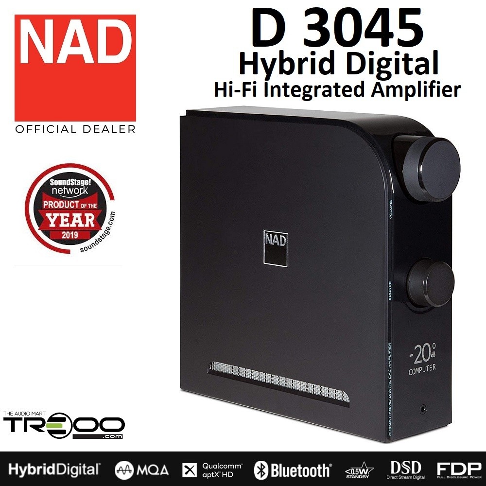 NAD D 3045 Hybrid Digital DAC & HiFi Integrated Amplifier | Shopee ...