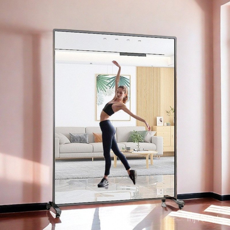 Large Mirror for Practice Room, Movable Floor Mirror, Full-Length ...