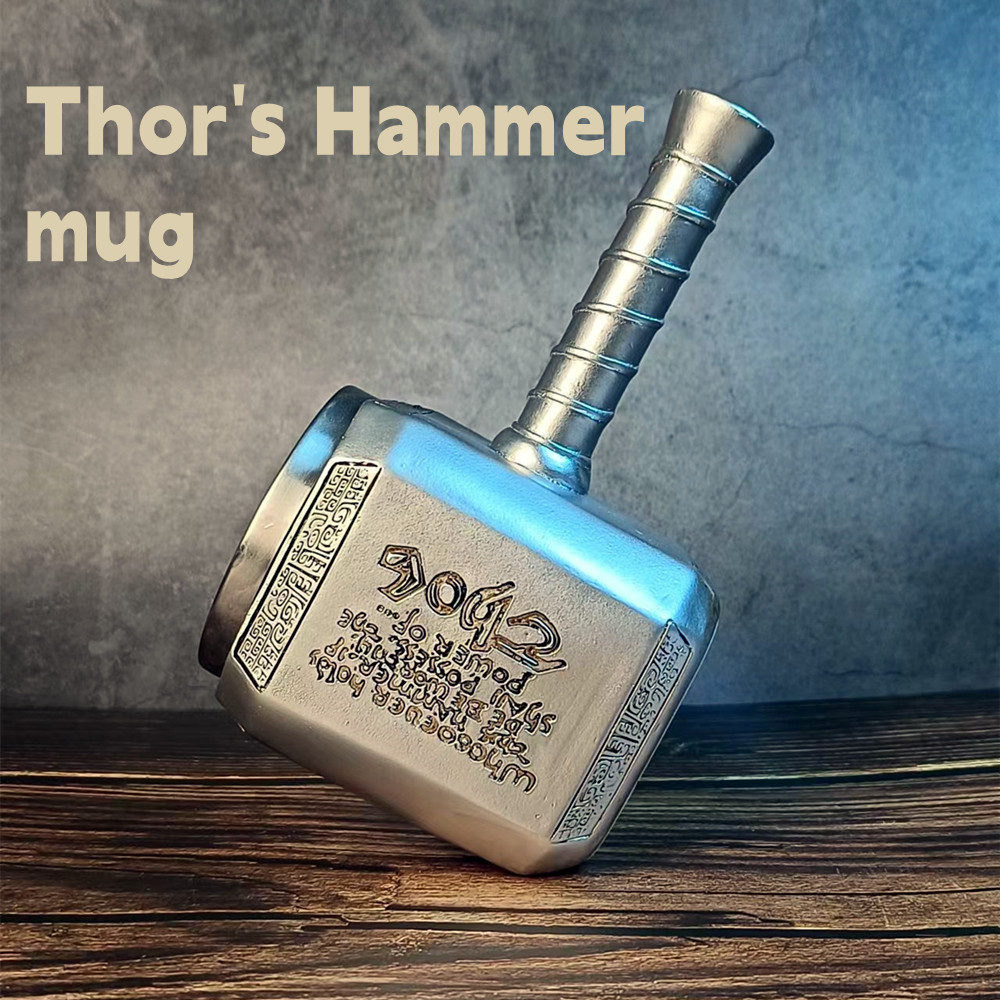 [For Men] 304 Stainless Steel Hammer Shape Beer Mug, Men's Gift ...