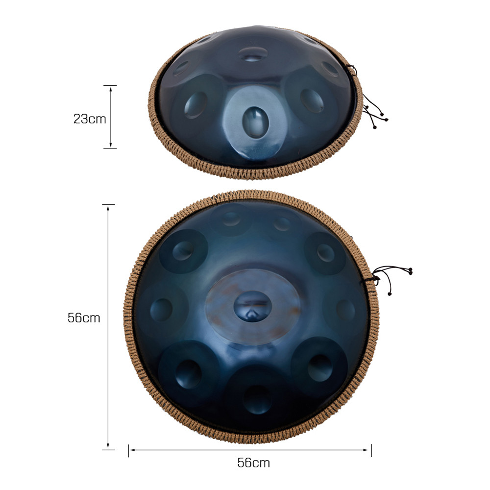musicalbase-TH 10 Notes Handpan Hand Pan Drum Percussion Instrument ...