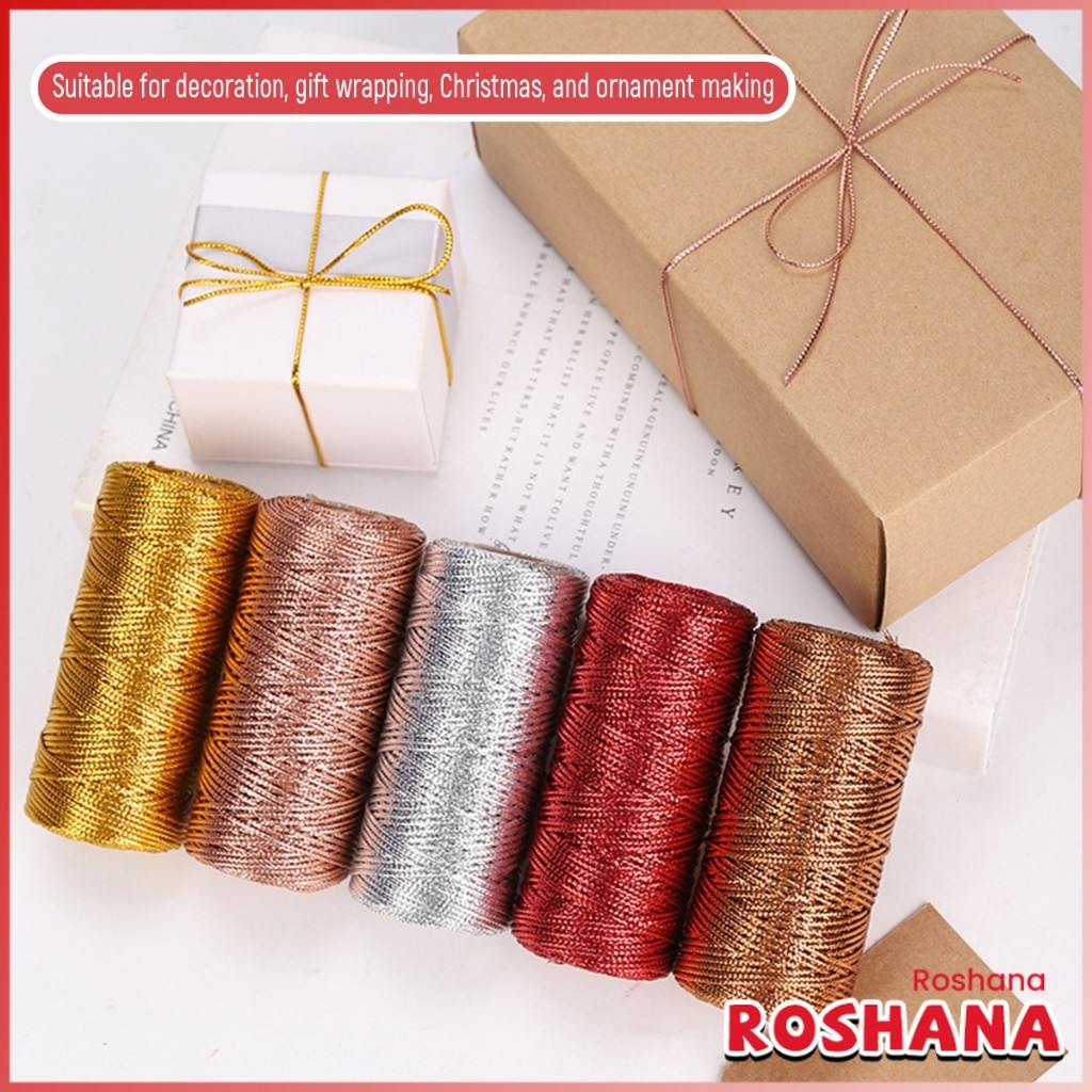 Roshana 100M/Roll Gift Box Decor Tag Line Tying Rope Packaging Thread ...