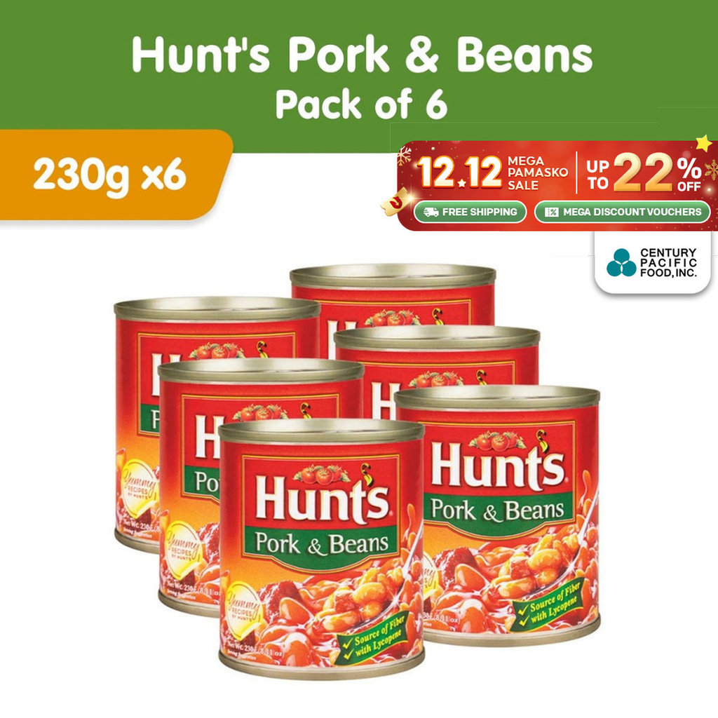 Hunt's Pork & Beans 230g (Pack of 6pcs) | Shopee Philippines