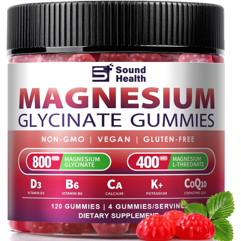 5 in 1 Magnesium Glycinate Gummies, 1400mg from Magnesium Glycinate, L ...