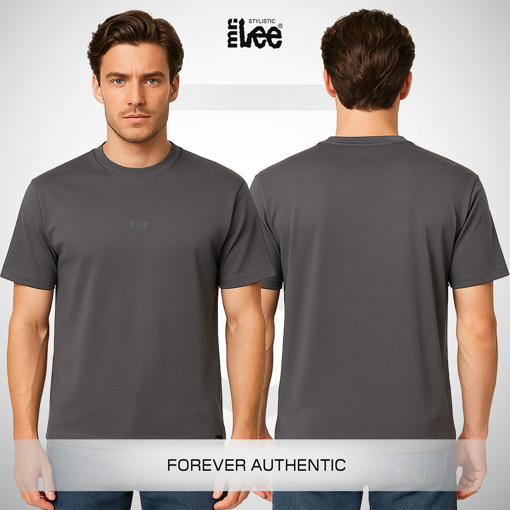 Stylistic Mr. Lee Men's Basic Tees Oversized Fitting 180117-U (Dark ...