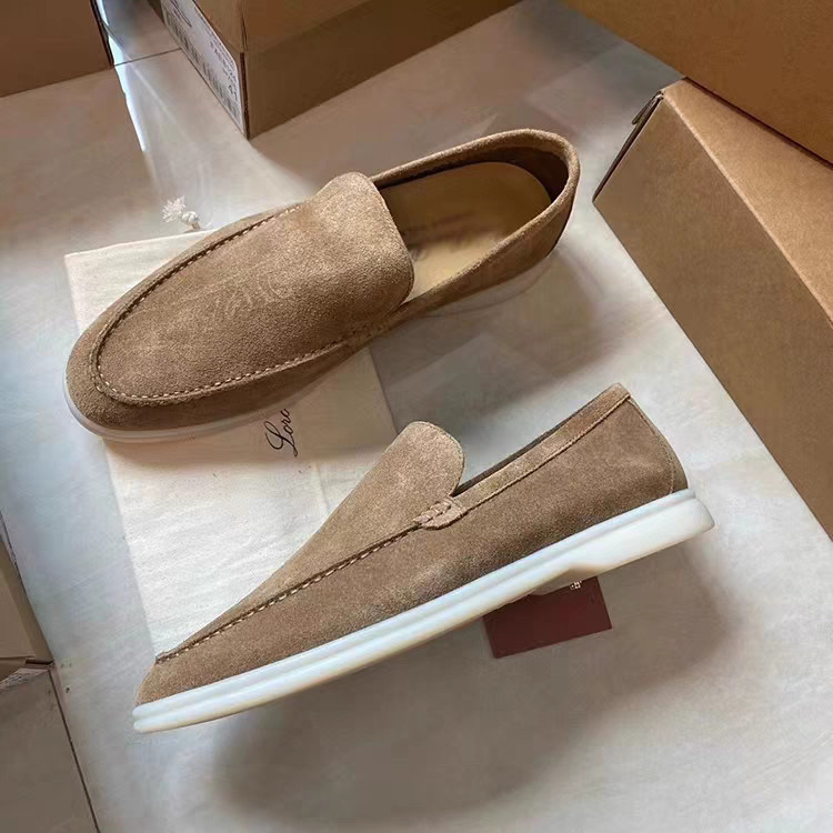 2025New LP Loafers Men Genuine Leather Breathable Casual Driving Slip ...