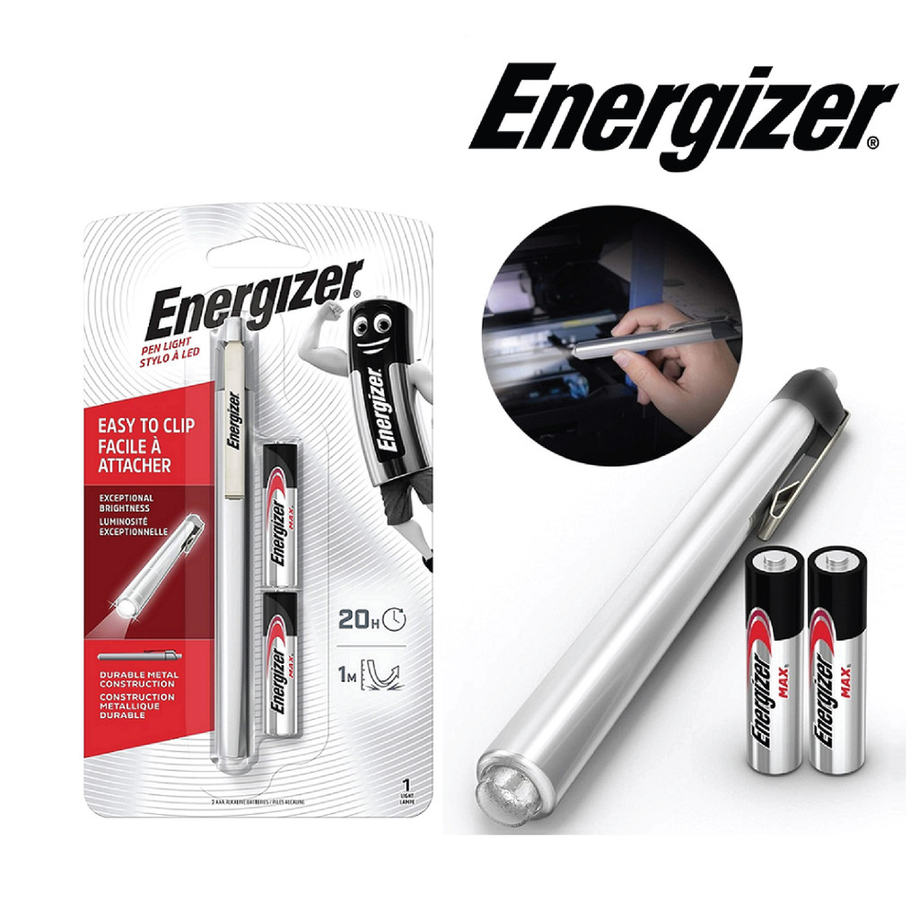 Energizer Metal Pen Light LED 35L Flashlight (PLM22) | Shopee Philippines